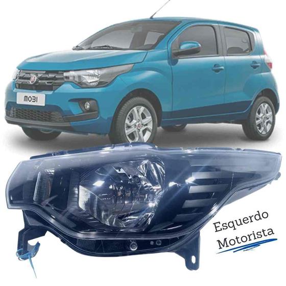 Farol Dianteiro Esquerdo Fiat Mobi 2017 2018 2019 2020 2021 Lâmpadas Original - Fiat Mopar ...