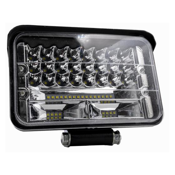 Farol Led Milha 144W Duas Fases Retangular Caminhão Off Road - Jp2 Auto ...