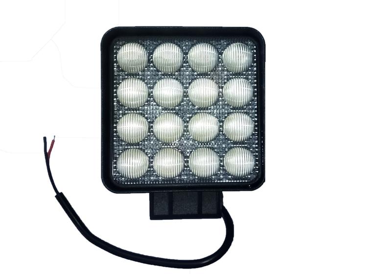Farol Led Off Road Trator Quadrado Luz Azul 48w 6d 10-30v - RAYX ...