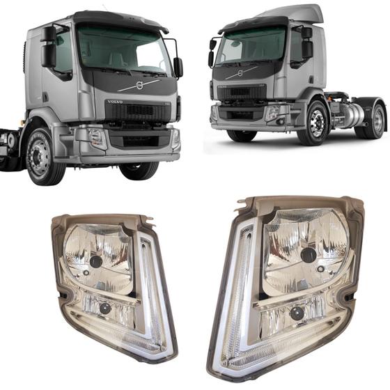 Farol Volvo Vm 220 270 330 C/ Led 2014 2015 2016 2017 à 2021 - LNG ...