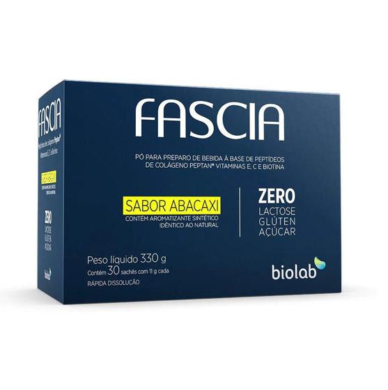 Fascia Colágeno Hidrolisado Peptan Com 30 Sachês Abacaxi - Biolab ...