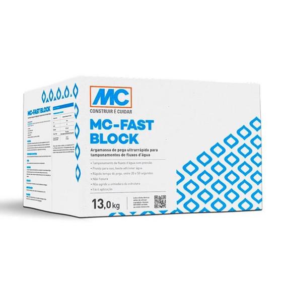 Fast Block (Caixa 13kg) - Mc-Bauchemie - Impermeabilizante - Magazine Luiza