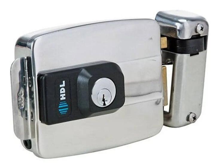 Fechadura Elétrica C90 Standard Abre P/ Dentro Fixa Inox Hdl 90.01.03 ...
