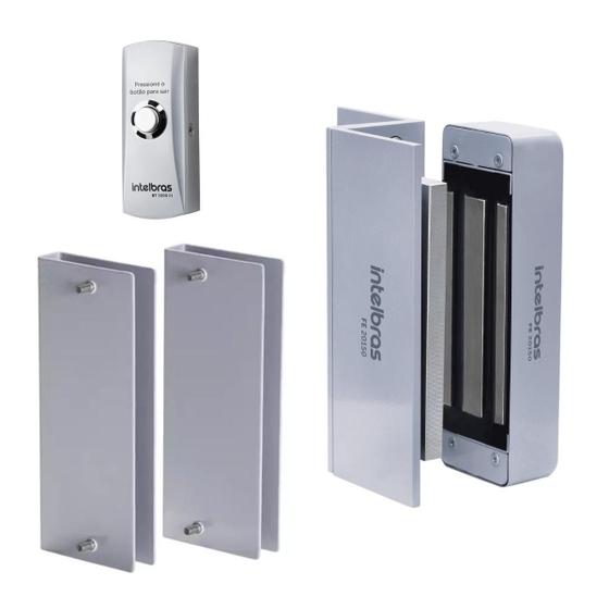 Fechadura Eletroímã 150Kgf Fe 20150 Intelbras Porta De Vidro ...