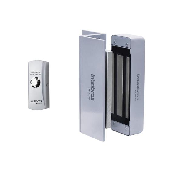 Fechadura Eletroímã Magnética Intelbras Com Botoeira Bt 3000 ...