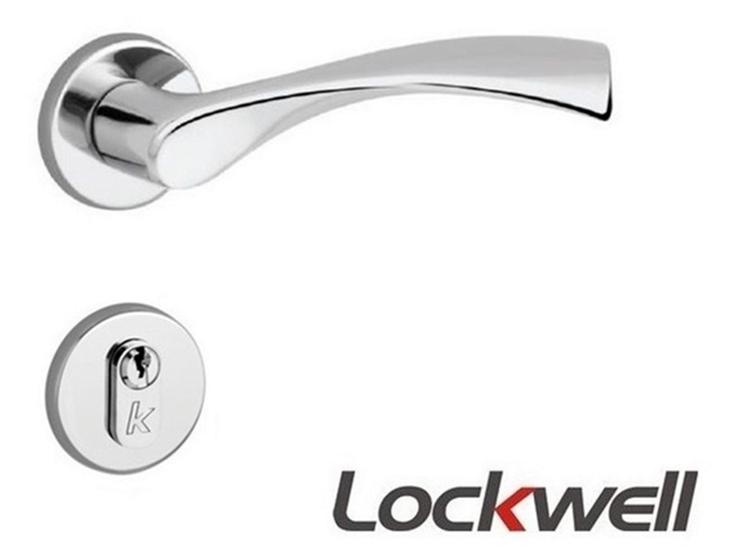 Fechadura Lockwell Emma 40mm Externa Roseta Cromada - Fechadura e ...