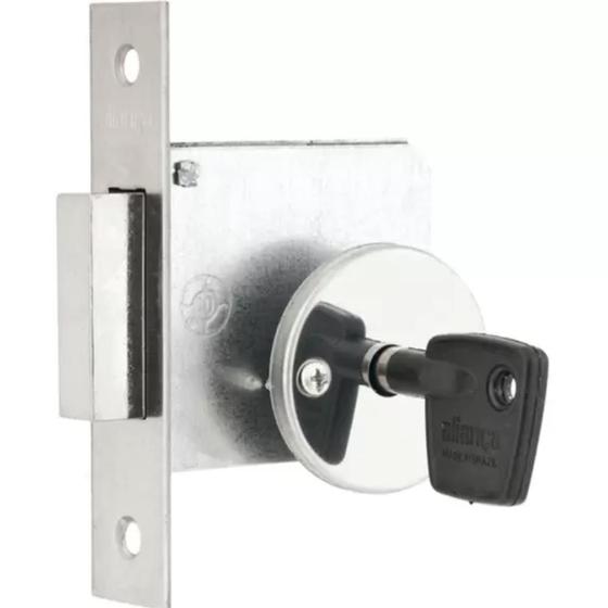 Fechadura Para Porta Madeira Portão Ferro Aliança Externa Segurança ...