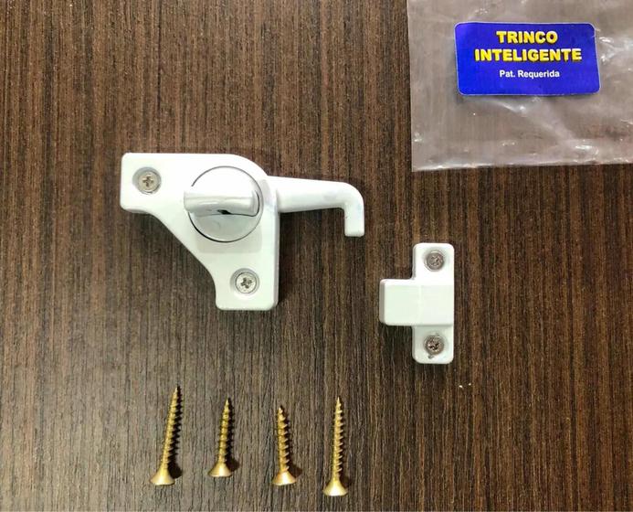 Fecho trinco trava tranqueta inteligente porta janela U. Mundial Branco ...