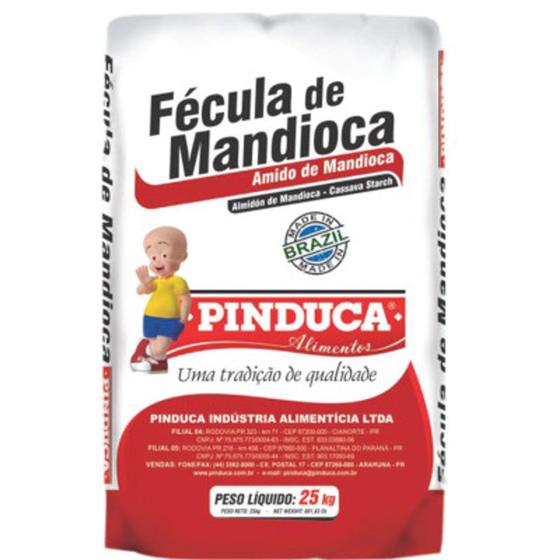 Fécula de Mandioca Doce Pinduca saco 25kg - Fécula - Magazine Luiza
