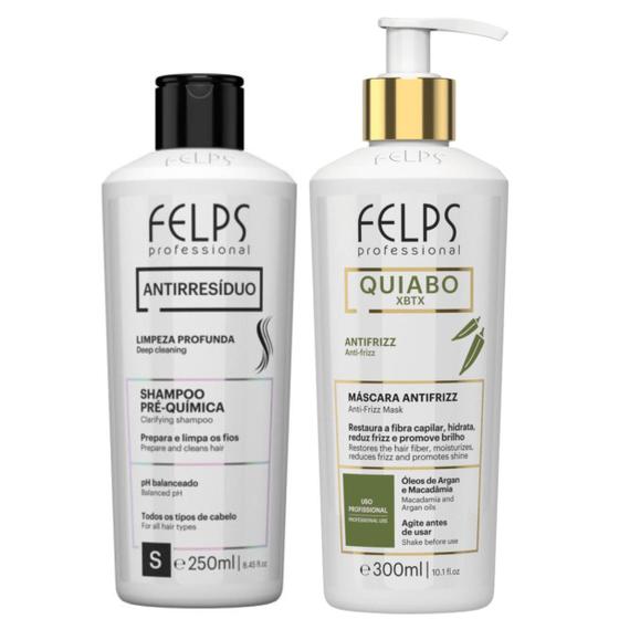 Felps Escova Progressiva Okra Quiabo 300ml Alinhamento dos Fios ...