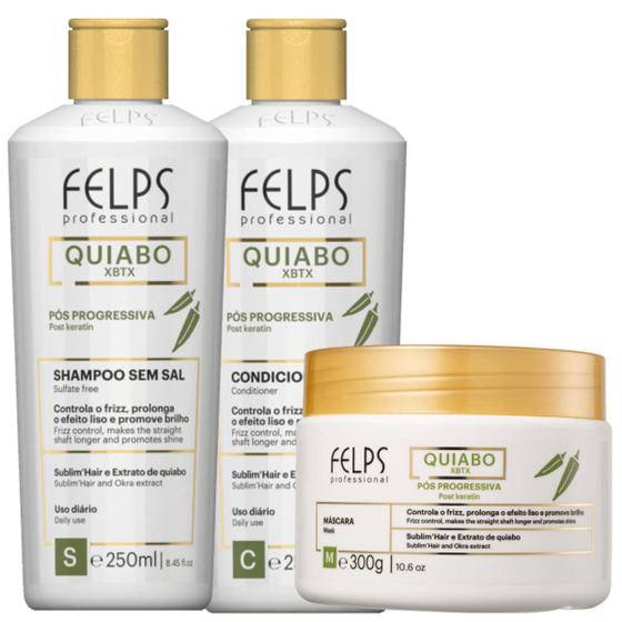 Felps professional quiabo xbtx pós progressiva kit manutenção completo ...