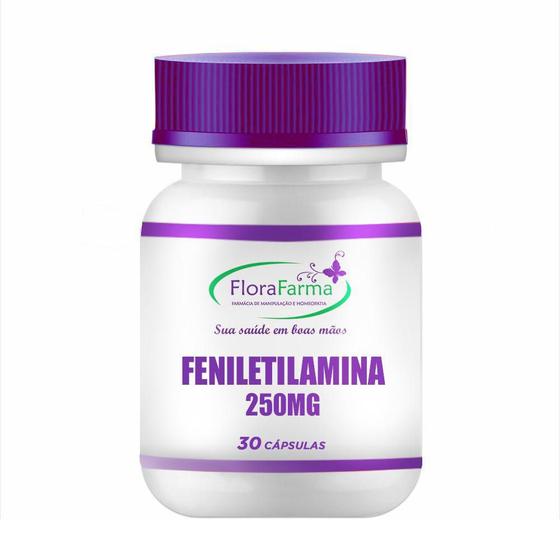 Feniletilamina 250 Mg 30 Cápsulas - Florafarma - Cápsulas de Bebidas ...