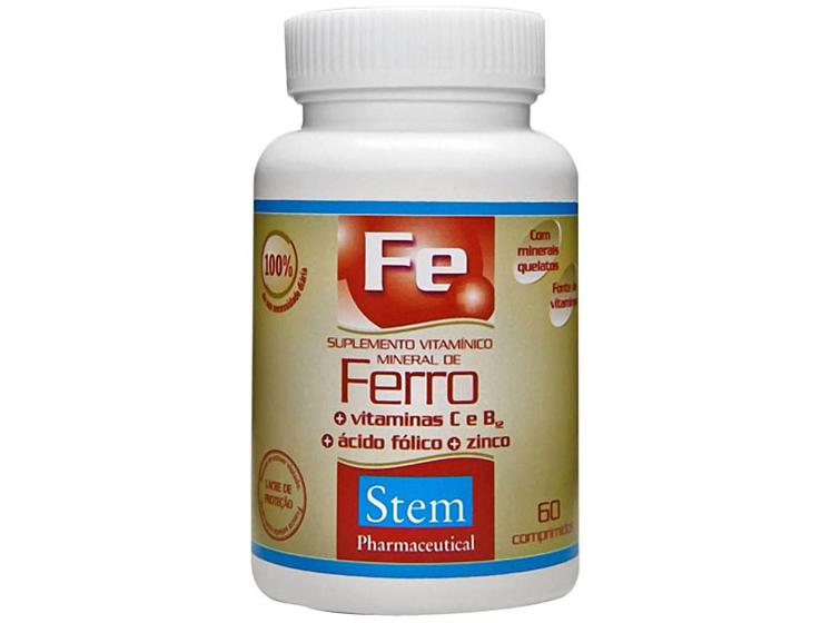 Ferro 60 cápsulas - Stem Pharmaceutical - Vitaminas A-Z - Magazine Luiza