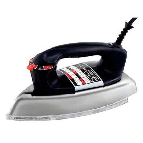 Ferro a Seco Black+Decker com Seletor de Temperatura Preto VFA1110 ...