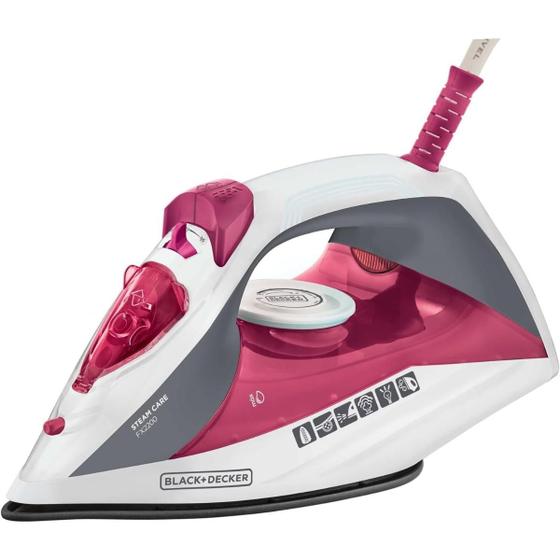 Ferro a Vapor Black Decker FX2200-BR Steam Care Vermelho 1200W ...