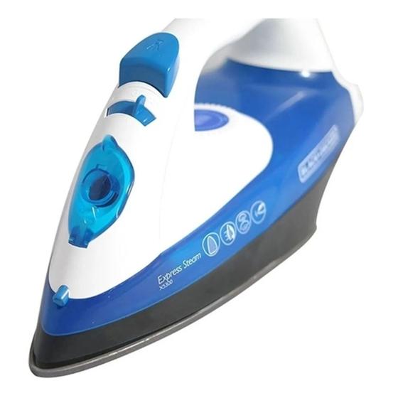 Ferro de passar Black Decker X5300R 220V Branco e Azul - Ferro a Vapor ...