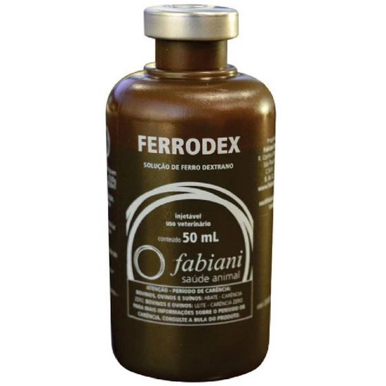 Ferrodex Inj 50ml Solução de Ferro Para Anemia Fabiani - Vitaminas e ...