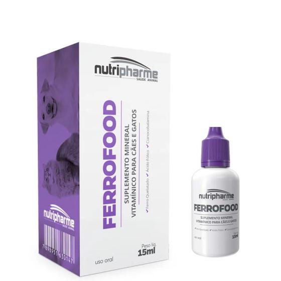 FerroFood Suspensão para Cães e Gatos 15ml - NUTRIPHARME - No Magalu ...