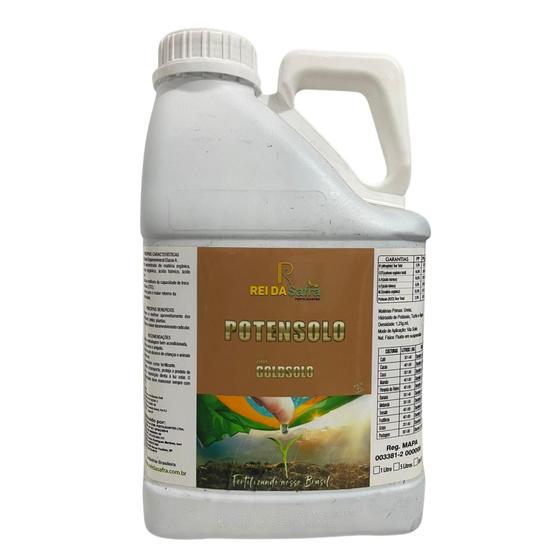 Fertilizante 5 Litros Potensolo Produtividade Cultivo Solo Líquido ...