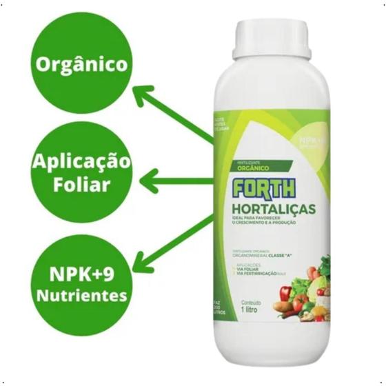 Fertilizante Adubo Orgânico Forth Hortaliças Foliar 1 Litro ...