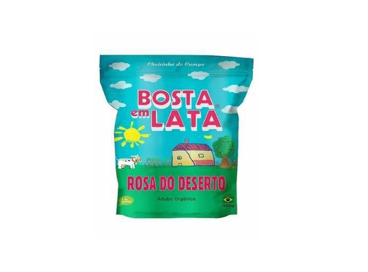 Fertilizante orgânico bosta em lata rosa do deserto zip 300 gramas ...