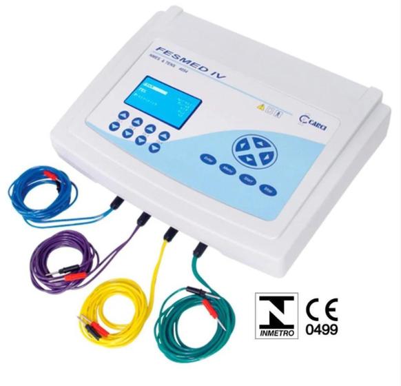 Fesmed iv tens + fes 04 canais eletroestimulador 4054es - carci - Eletroestimuladores / TENS/FES ...