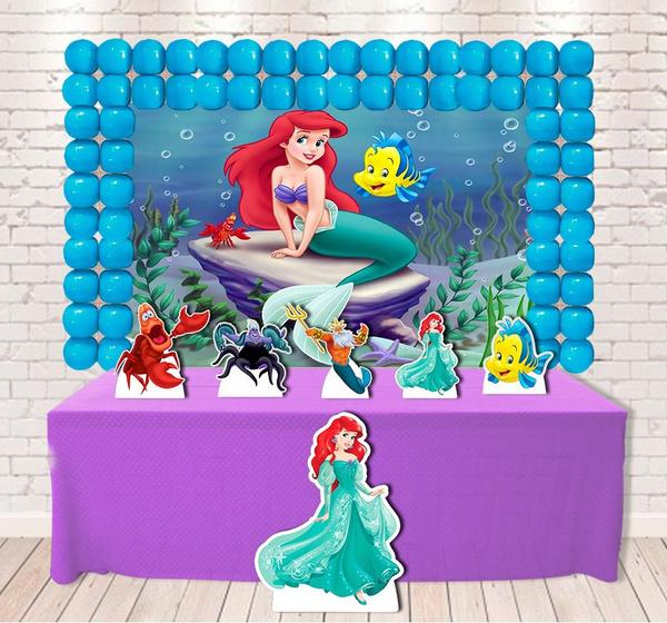 Festa Aniversário Ariel Pequena Sereia Decoração Kit Diamant - Impakto ...