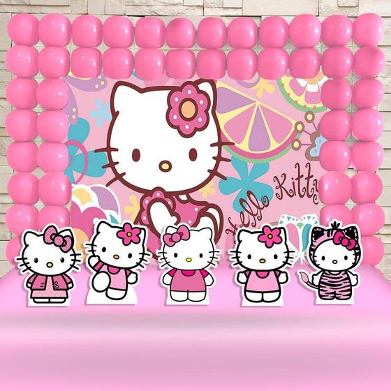 Festa Aniversario Hello Kitty decoração cenario kit ouro - Impakto ...
