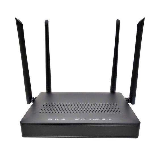 Fibra Onu Gpon Epon Hibrida Wifi 5 Ac 4Ge 1Pots Usb Hg3221D 5D - Terminal GPON - Magazine Luiza