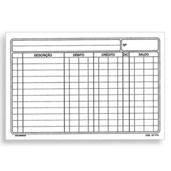 Ficha Conta Corrente 4x6 São Domingos - 100 Folhas - SAO DOMINGOS ...