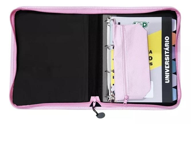 Fichário Sweet 4 Argolas - 27x34x4cm - 96 Folhas - Estojo - ACP ...