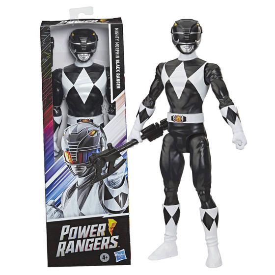 Figura Power Ranger Preto Mighty Morphin Articulado Hasbro - Bonecos ...