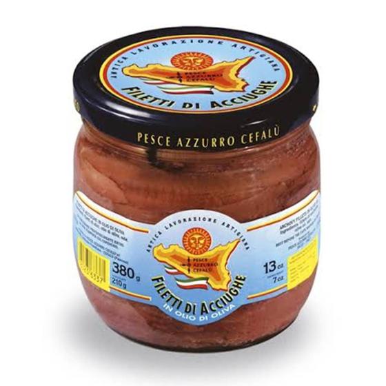 Filé de anchova aliche Italiano em azeite Cefalu 380g - Anchova ...