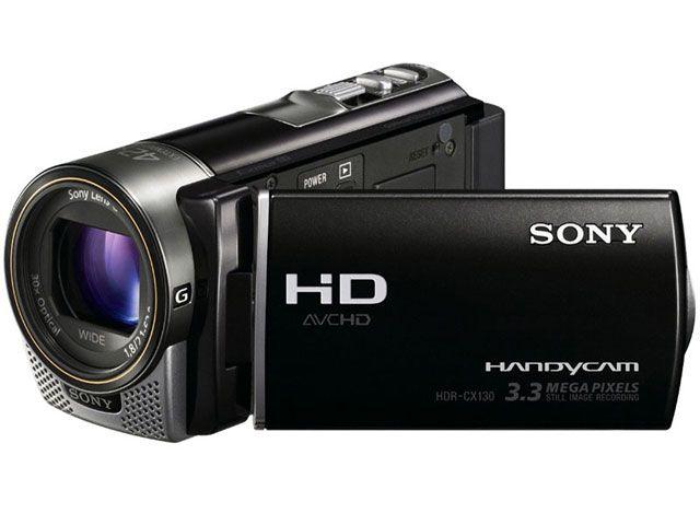 Filmadora Sony Handycam HDR-CX130 Full HD LCD 3” - Zoom Óptico 30x ...