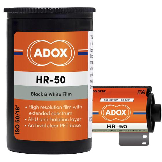 Filme Fotográfico 35mm Iso 50 Preto E Branco Adox Hr-50 - 36 Poses ...