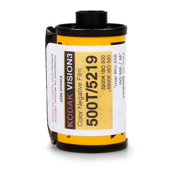 Filme fotográfico 35mm Kodak VISION3 500T/5219 ISO 500 Colorido 36 ...