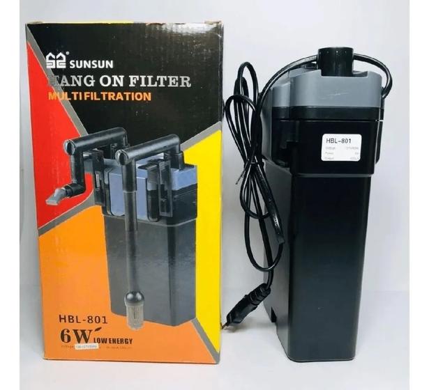 Filtro aquario SUNSUN CANISTER HANG ON HBL-801 500L/H 1,2L 110V ...
