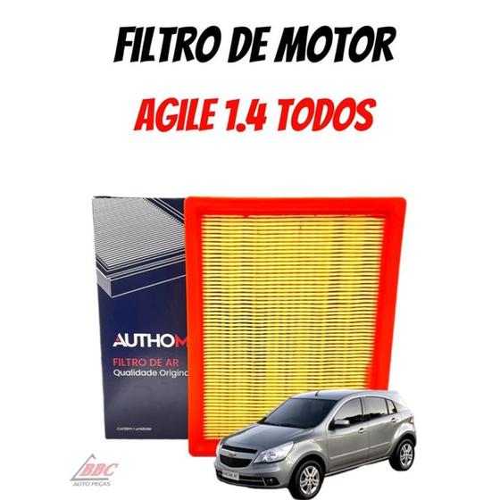 Filtro Ar do motor Agile 1.4 todos - AUTHOMIX - Filtro de Ar do Motor ...