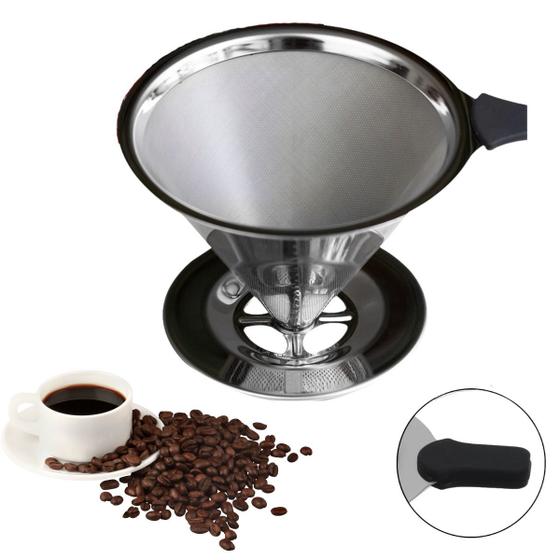 Filtro Coador De Café Aço Inox 103 Reutilizável Sem Papel - MundoShop ...