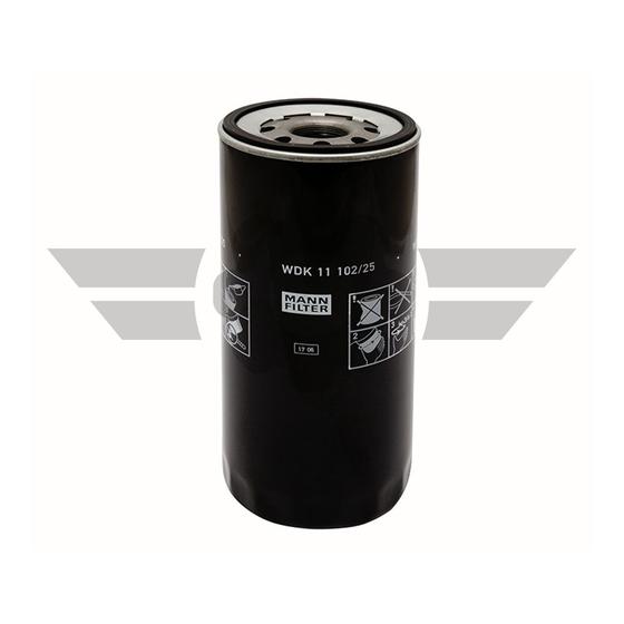 Filtro combustível Volvo FH FM B12 WDK11102/25 - Mann - Filtro de ...