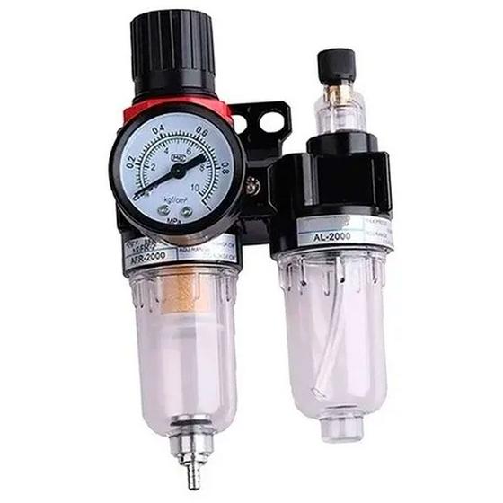 Filtro De Ar Para Compressor Com Regulador Lubrificador 1/4 - Steels ...