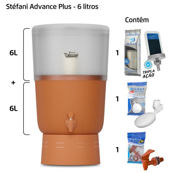 Filtro de Barro para Água São João Advance Plus 6 Litros - Stéfani ...