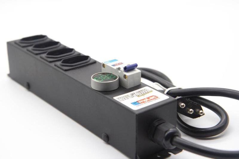 Filtro De Linha Metal Régua Voltímetro 4 Tomadas Disjuntor - Emplac - Filtro de Linha - Magazine ...