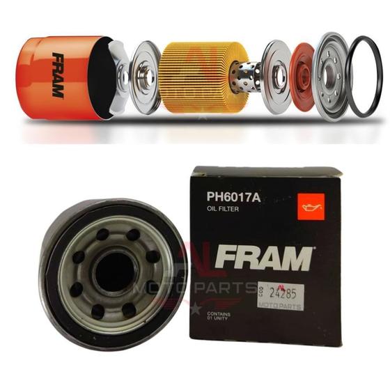 Filtro De Óleo Fram PH6017A Honda Yamaha Kawasaki Harley - Filtro de ...