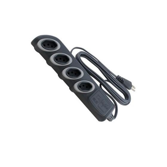 Filtro Linha Daneva Breaker 4 Tomadas Com Chave Disjuntora Bivolt Grafite - Dn1646 - Filtro de ...