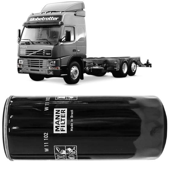 Filtro Óleo Volvo FM 10 D10B C-320 2000 a 2001 MANN-FILTER WP11102 ...