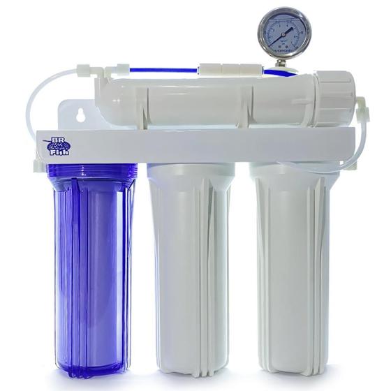 Filtro Osmose Reversa 50Gpd Aquario Laboratorio + Manometro - Br Fish ...