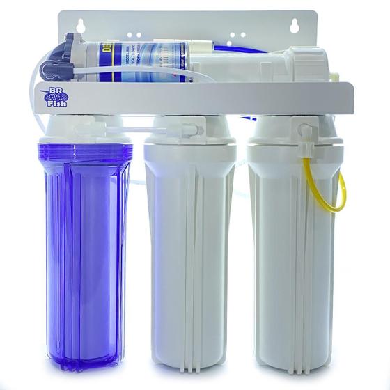 Filtro Osmose Reversa 50Gpd + Bomba Pressurizada + Deionizad - Br Fish ...