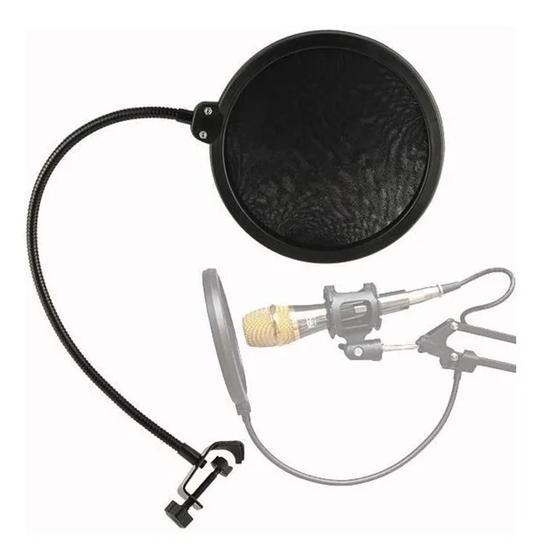Filtro Pop Filter Dupla Camada Para Microfones - OEM - Pop Filter ...