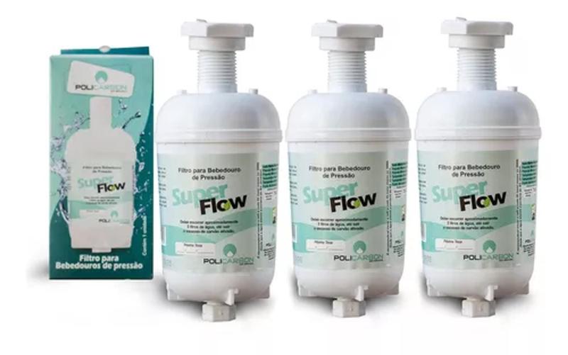 Filtro Refil Compatível Com Bebedouro Pressão Coluna (03 peças ...